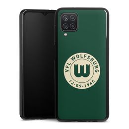 DeinDesign Galaxy A12 Handy Silikon H&uuml;lle Case schwarz Handyh&uuml;lle Vfl Wolfsburg Official Licensed Product 80 Jahre