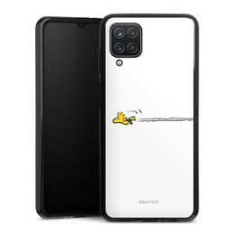 DeinDesign Galaxy A12 Handy Silikon H&uuml;lle Case schwarz Handyh&uuml;lle Peanuts Children Official Licensed Product