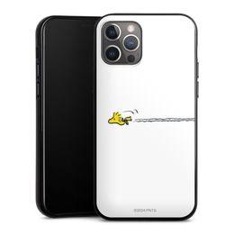 DeinDesign iPhone 12 Pro Handy Silikon H&uuml;lle Case schwarz Handyh&uuml;lle Peanuts Official Licensed Product Children