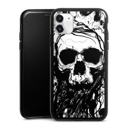DeinDesign iPhone 11 Handy Silikon H&uuml;lle Case schwarz Handyh&uuml;lle Skulls Totenkopf Halloween