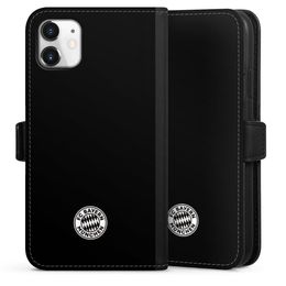 DeinDesign iPhone 11 Handy Klapph&uuml;lle Handyh&uuml;lle aus Kunst Leder schwarz Flip Case Official Licensed Product Fcb Fc Bayern M&uuml;nchen Sideflip mit Lasche