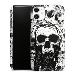 DeinDesign iPhone 11 Handy Premium Case Smartphone Handyh&uuml;lle Schutzh&uuml;lle gl&auml;nzend Halloween Totenkopf Skulls Premium Case
