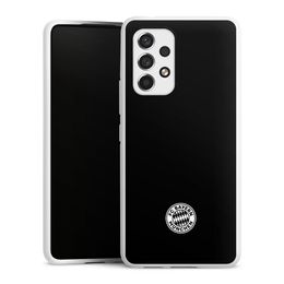 DeinDesign Galaxy A53 5G Handy Silikon H&uuml;lle Case wei&szlig; Handyh&uuml;lle Fc Bayern M&uuml;nchen Fcb Official Licensed Product Silikon Case