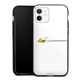 DeinDesign iPhone 12 Handy Silikon H&uuml;lle Case schwarz Handyh&uuml;lle Peanuts Official Licensed Product Children