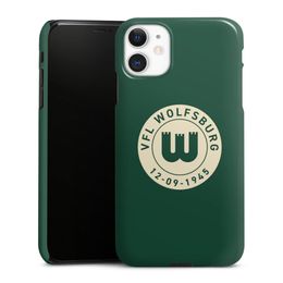 DeinDesign iPhone 11 Handy Premium Case Smartphone Handyh&uuml;lle Schutzh&uuml;lle gl&auml;nzend Vfl Wolfsburg Official Licensed Product 80 Jahre Premium Case