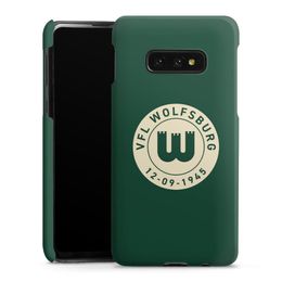 DeinDesign Galaxy S10e Handy Premium Case Smartphone Handyh&uuml;lle Schutzh&uuml;lle matt 80 Jahre Vfl Wolfsburg Official Licensed Product Premium Case