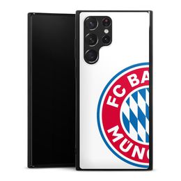 DeinDesign Galaxy S22 Ultra Handy Silikon H&uuml;lle Case schwarz Handyh&uuml;lle Logo Fc Bayern M&uuml;nchen Fcb