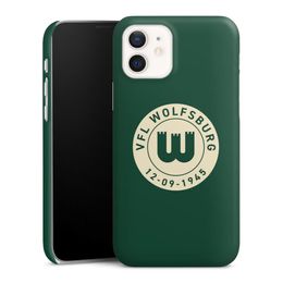 DeinDesign iPhone 12 Handy Premium Case Smartphone Handyh&uuml;lle Schutzh&uuml;lle matt 80 Jahre Official Licensed Product Vfl Wolfsburg Premium Case