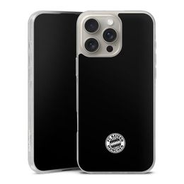DeinDesign iPhone 16 Pro Max Handy Silikon H&uuml;lle Case transparent Handyh&uuml;lle Official Licensed Product Fcb Fc Bayern M&uuml;nchen Silikon Case