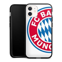 DeinDesign iPhone 12 mini Handy Silikon H&uuml;lle Case schwarz Handyh&uuml;lle Logo Fc Bayern M&uuml;nchen Fcb