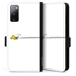 DeinDesign Galaxy S20 Handy Klapph&uuml;lle Handyh&uuml;lle aus Kunst Leder schwarz Flip Case Peanuts Official Licensed Product Children Sideflip mit Lasche