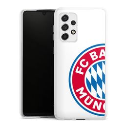 DeinDesign Galaxy A33 5G Handy Silikon H&uuml;lle Case transparent Handyh&uuml;lle Logo Fcb Fc Bayern M&uuml;nchen Silikon Case