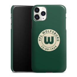 DeinDesign iPhone 11 Pro Max Handy Premium Case Smartphone Handyh&uuml;lle Schutzh&uuml;lle gl&auml;nzend Vfl Wolfsburg Official Licensed Product 80 Jahre Premium Case