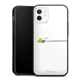 DeinDesign iPhone 12 mini Handy Premium Silikon H&uuml;lle Handyh&uuml;lle schwarz Case Peanuts Official Licensed Product Children Silikon Premium Case