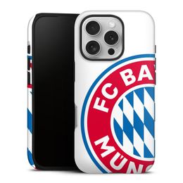 DeinDesign iPhone 16 Pro Handy Panzer Handyh&uuml;lle robuste Outdoor H&uuml;lle Schutzh&uuml;lle gl&auml;nzend Logo Fc Bayern M&uuml;nchen Fcb Tough Case