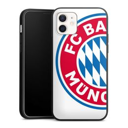 DeinDesign iPhone 12 Handy Premium Silikon H&uuml;lle Handyh&uuml;lle schwarz Case Logo Fc Bayern M&uuml;nchen Fcb Silikon Premium Case