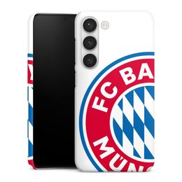 DeinDesign Galaxy S23 Handy Premium Case Smartphone Handyh&uuml;lle Schutzh&uuml;lle matt Logo Fc Bayern M&uuml;nchen Fcb Premium Case