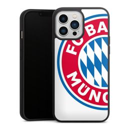 DeinDesign iPhone 13 Pro Max Handy Premium Silikon H&uuml;lle Handyh&uuml;lle schwarz Case Logo Fc Bayern M&uuml;nchen Fcb Silikon Premium Case