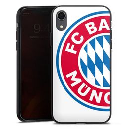 DeinDesign iPhone Xr Handy Silikon H&uuml;lle Case schwarz Handyh&uuml;lle Logo Fc Bayern M&uuml;nchen Fcb
