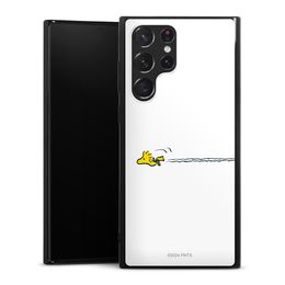 DeinDesign Galaxy S22 Ultra Handy Silikon H&uuml;lle Case schwarz Handyh&uuml;lle Peanuts Official Licensed Product Children