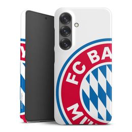 DeinDesign Galaxy S25 Handy Premium Case Smartphone Handyh&uuml;lle Schutzh&uuml;lle gl&auml;nzend Logo Fc Bayern M&uuml;nchen Fcb Premium Case