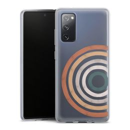 DeinDesign Galaxy S20 FE Handy Silikon H&uuml;lle Case transparent Handyh&uuml;lle Circle Rainbow Water Colour Silikon Case