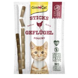 GimCat Sticks mit Gefl&uuml;gel und Leber f&uuml;r Katzen 4er-Pack