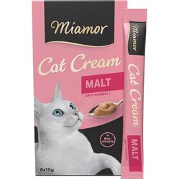 Katzenfutter 'Cat Cream' Malt Anti-Hairball 6 x 15 g