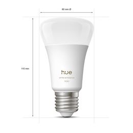 PHILIPS Hue LED-Lampe 'Hue White Ambiance' wei&szlig; E27 8,1 W 1100 lm