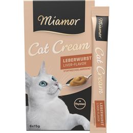 Katzenfutter 'Cat Cream' Leberwurst 6 x 15 g