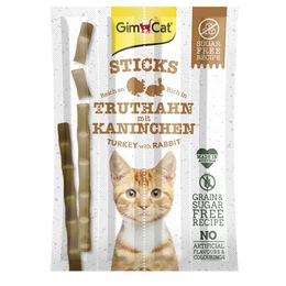 GimCat Sticks mit Truthahn und Kaninchen f&uuml;r Katzen 4er-Pack