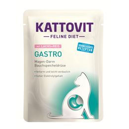 Katzenfutter 'Feline Diet' Gastro Lachs und Reis 85 g