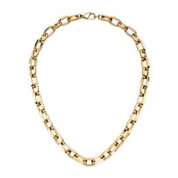 Statementkette Jobo "Kette Statement 10 mm", goldfarben, Halsketten, Damen, Edelstahl, L: 48, Statementkette, Edelstahl oder Bicolor-Optik 48 cm