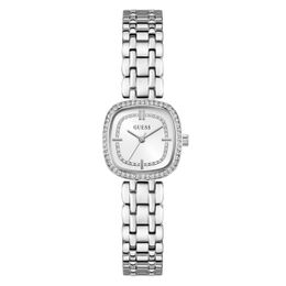 Quarzuhr Guess "HAZEL", silberfarben, Armbanduhren, Damen, Quarzuhr, Armbanduhr, Damenuhr, Edelstahlarmband, analog