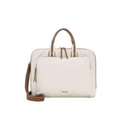 Shopper Tamaris "Shopper TAS Kirsten", Damen, Gr. B/H/T: 40cm x 29cm x 15cm 0, beige (beige 400), Polyurethan, Taschen Shopper