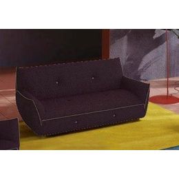 2,5-Sitzer Egoitaliano "Yuki, extravagantes Design und h&ouml;chster Sitzkomfort, tolle Details", rot (rubino, grau), B:200cm H:85cm T:90cm, Microfaser BOUNCE (80% Polyamid, 20% Elastan), Sofas, Solit&auml;rm&ouml;bel, mit bioelasatische MIcrofaser BOUNCE bezogen