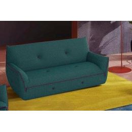 2,5-Sitzer Egoitaliano "Yuki, extravagantes Design und h&ouml;chster Sitzkomfort, tolle Details", bunt (bosco, fuchsia), B:200cm H:85cm T:90cm, Microfaser BOUNCE (80% Polyamid, 20% Elastan), Sofas, Solit&auml;rm&ouml;bel, mit bioelasatische MIcrofaser BOUNCE bezogen