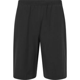 Shorts Urban Classics "Urban Classics Herren Wide Crepe Shorts", Herren, Gr. L, US-Gr&ouml;&szlig;en, schwarz, 100% Baumwolle, unifarben, normal, Hosen Shorts