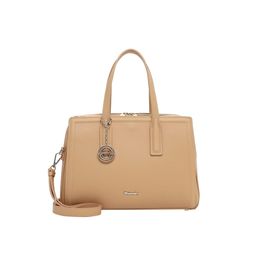 Shopper Tamaris "Shopper TAS Kim", Damen, Gr. B/H/T: 29cm x 21cm x 10cm 0, beige (sand 420), Polyurethan, Taschen Shopper