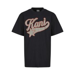 T-Shirt Karl Kani "Karl Kani Karl Kani Kani Star Logo Tee", Damen, Gr. L, schwarz, lightgrau, 100% Baumwolle, bedruckt, oversize, Rundhals, Shirts T-Shirt