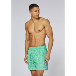 Badeshorts Chiemsee, Herren, Gr. L (52/54), marine gr&uuml;n, Polyester, Badehosen Badeshorts
