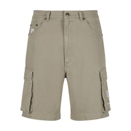 Cargoshorts Karl Kani "Karl Kani KM222-042-1 KK Retro Washed Cargo Shorts", Herren, Gr. M, US-Gr&ouml;&szlig;en, military gr&uuml;n, 100% Baumwolle, unifarben, normal, Hosen