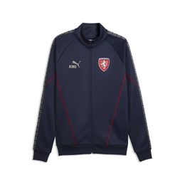 Sweatjacke Puma "Tschechien KING Anthem Jacke Herren", Herren, Gr. M, navy blau, Obermaterial: 37% Baumwolle, 63% Polyester. Taschenfutter: 100% Polyester. Rippe: 7% Elasthan, 93% Polyester. Besatz: 100% Polyester, Sweatjacken Sweatjacke