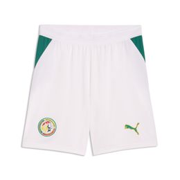 Sporthose Puma "Senegal Shorts Herren", Herren, Gr. L, Normalgr&ouml;&szlig;en, wei&szlig; archive gr&uuml;n, Obermaterial: 100% Polyester. Besatz: 12% Elasthan, 88% Polyester. Einsatz: 100% Polyester, regular fit, Hosen Sporthose