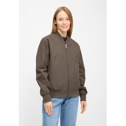 Blouson Derbe "Blousby", Damen, Gr. 34, morel_coral blush, Obermaterial: 100% Polyester. Futter: 100% Polyester, normal, Rundhals, elastischer Bund, Jacken Blouson, Tier-Print, wasserabweisend, winddicht, Kapuze