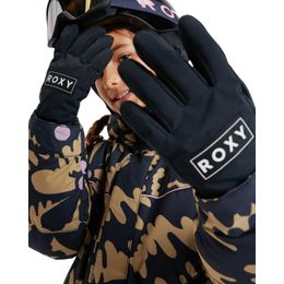 Snowboardhandschuhe Roxy "Freshfield Girl", Kinder, Gr. L, schwarz, Obermaterial: 50% Microfaser, 50% Polyurethan;, Handschuhe