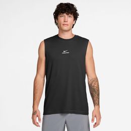T-Shirt Nike "M NK DF TEE STD SL PRO", Jungen, Gr. XL, schwarz, wei&szlig;, Obermaterial: 57% Baumwolle, 43% Polyester, Shirts T-Shirt, f&uuml;r Teens, sportlicher Stil, f&uuml;r aktive Freizeitgestaltung