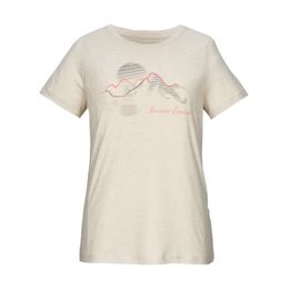 T-Shirt Killtec "KOS 18 WMN TSHRT", Damen, Gr. 38, zement, Obermaterial: 92% Polyester, 8% Elasthan, Rundhals, Shirts T-Shirt, Leichtes, schnelltrocknendes Damen T-Shirt mit Stretch und Print