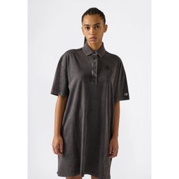 Shirtkleid Champion "ICONS WASH Loose fit jersey dress", Damen, Gr. XS, N-Gr, grau (chr), Obermaterial: 100% Baumwolle, Kleider Shirtkleid, f&uuml;r sportliche Aktivit&auml;ten, aus Baumwolle, sportlicher Stil