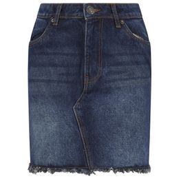 Sommerrock Urban Classics "Urban Classics Ladies Heavy Mini Denim Skirt", Damen, Gr. 26, new dunkelblau washed, 100% Baumwolle, unifarben, slim fit, R&ouml;cke